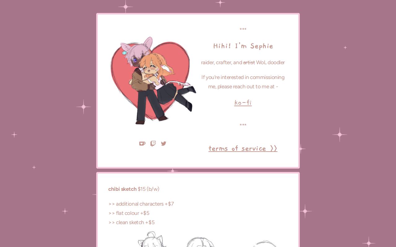 Sephie's Commissions